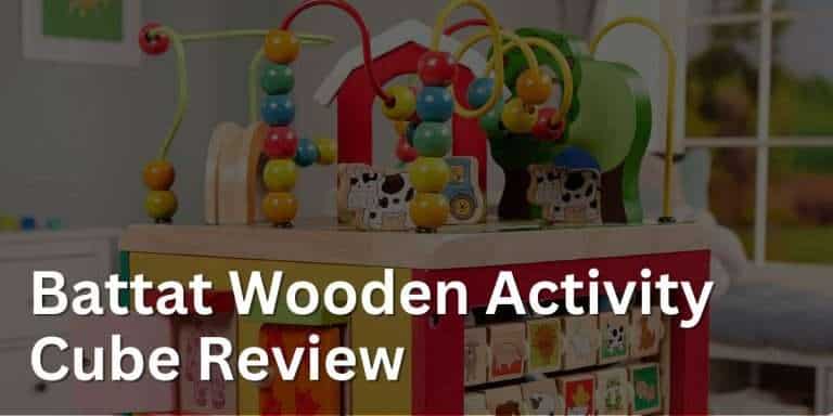Battat Wooden Activity Cube Review - Baba Me